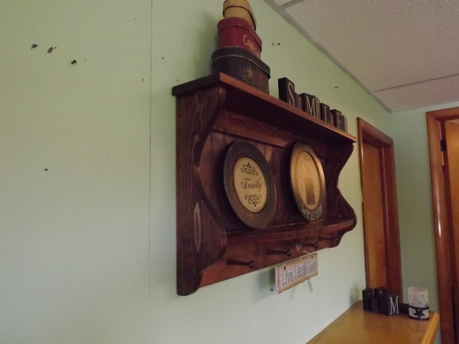 Custom Wood Wall Plate Rack / Plate Stand / Plate Rack Shelf / - Etsy