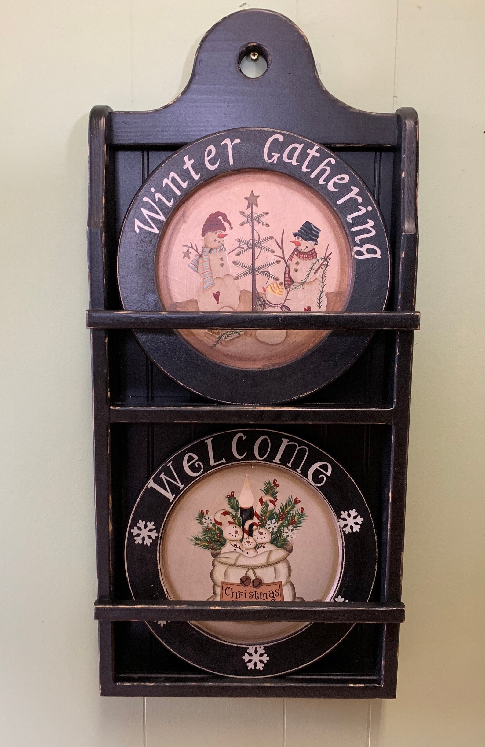 Charming Country Primitive Plate Rack Splendid Rustic Book - Etsy