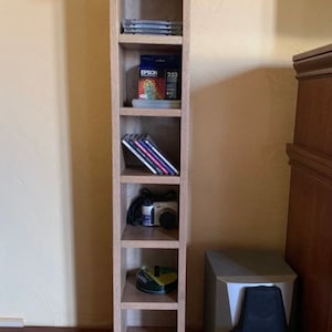 Solid Oak CD Tower: Floor Standing Media Storage - Etsy