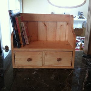 Cook Book Recipe Display Rack Counter Top Shelf Recipe Drawers Country ...