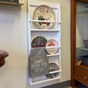 Plate Display Shelf, Wall Plate Rack, Hanging Bookshelf and Storage - Etsy