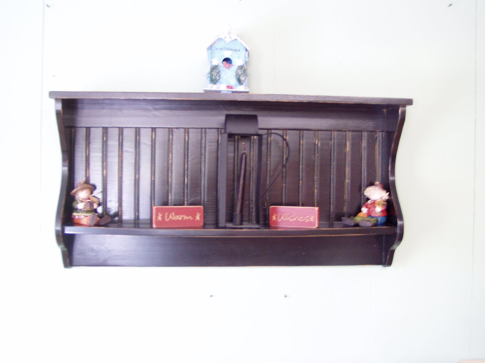 Wall Display Rack Primitive Country Shelf and Plate Rack 36" - Etsy