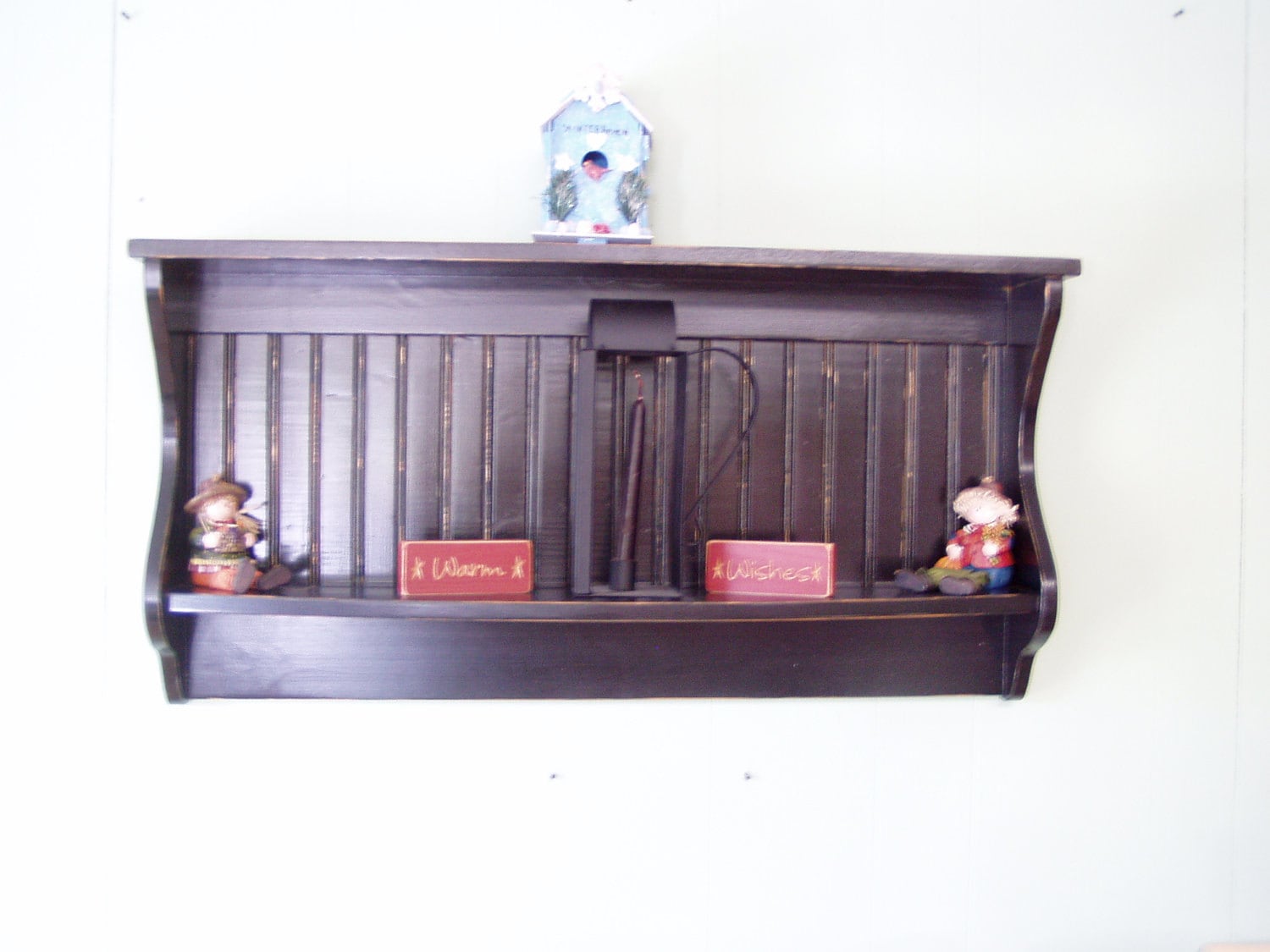 Wall Display Rack Primitive Country Shelf and Plate Rack 36" - Etsy