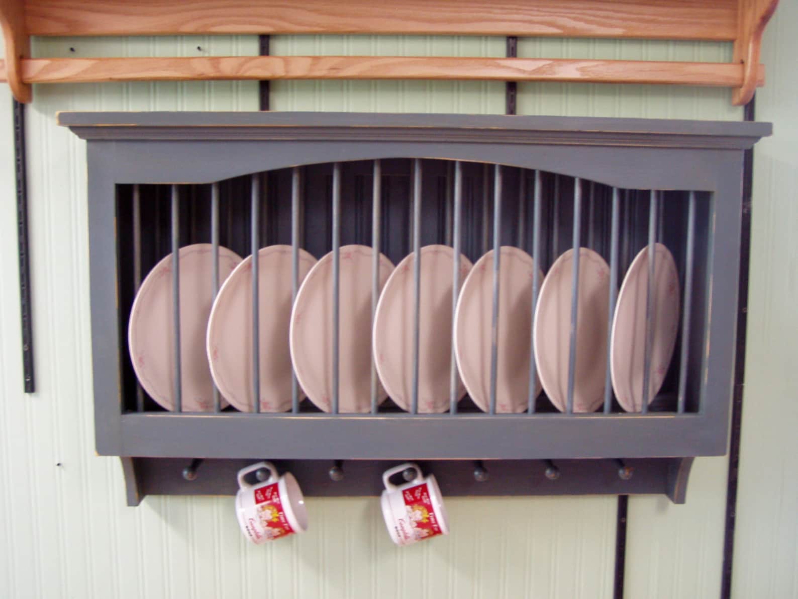 Plate Rack / Mug Rack / Plate Storage / Primitive Plate | Etsy