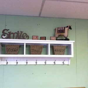 Beautiful Wall Hanging Cubby Storage, Entryway Large Organizer With ...