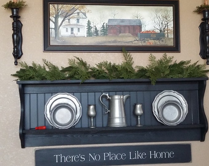 Rustic Primitive Wall Shelf Made to Look Antique. - Etsy
