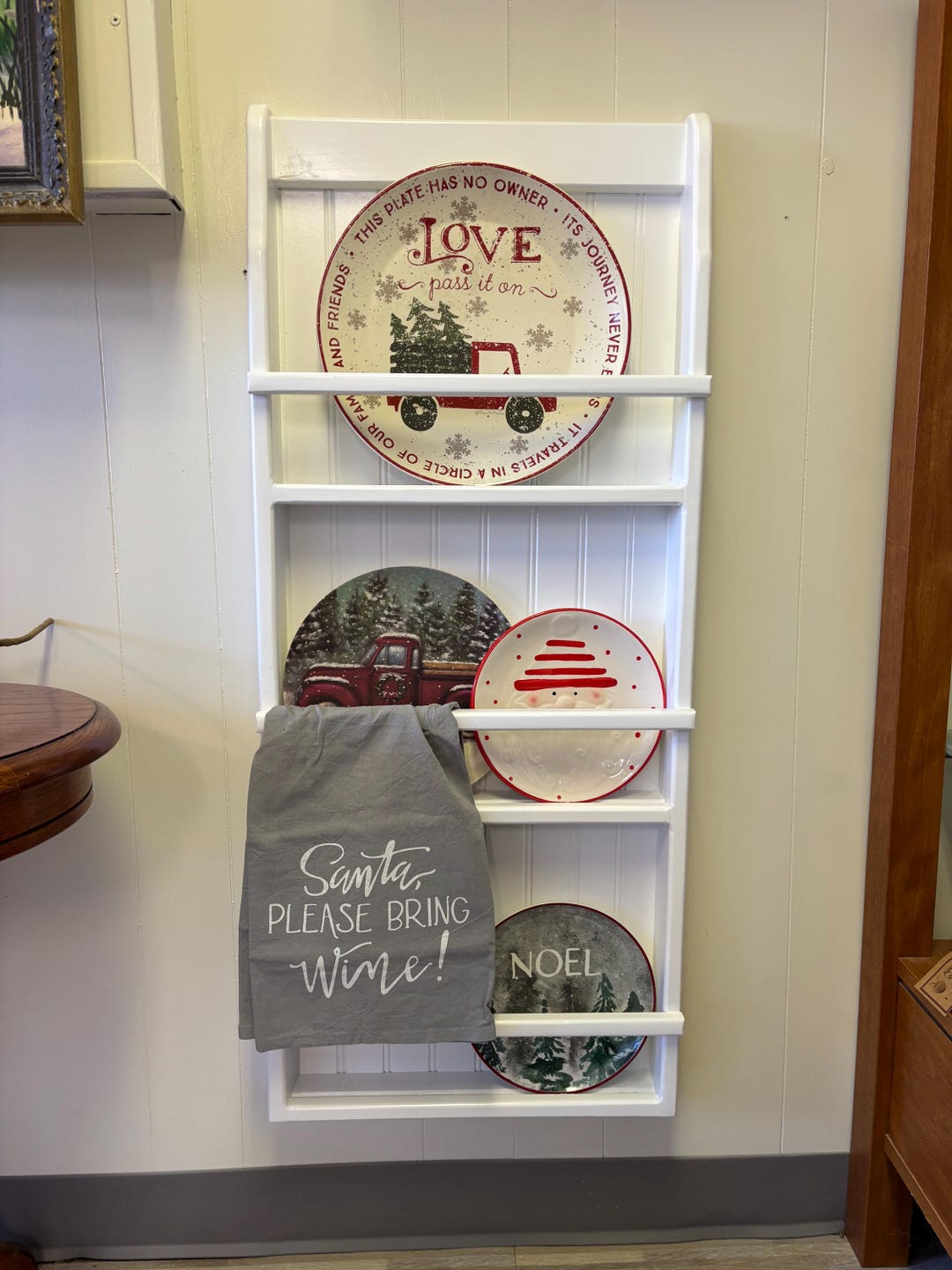 Plate Display Shelf, Wall Plate Rack, Hanging Bookshelf and Storage - Etsy
