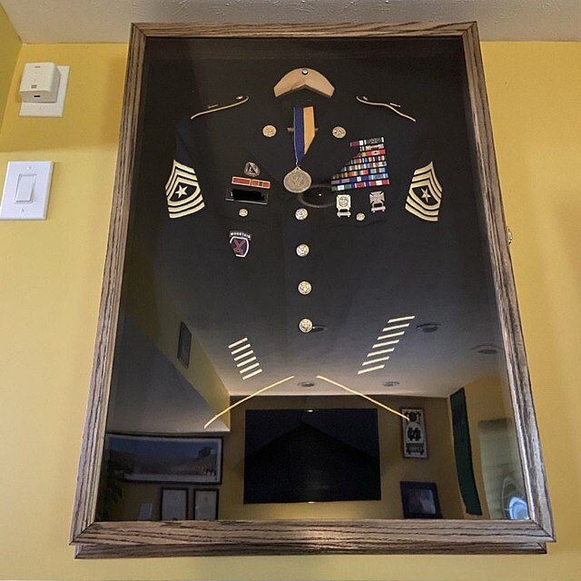 Uniform Display Case Gift for Him or Her Military Uniform | Etsy