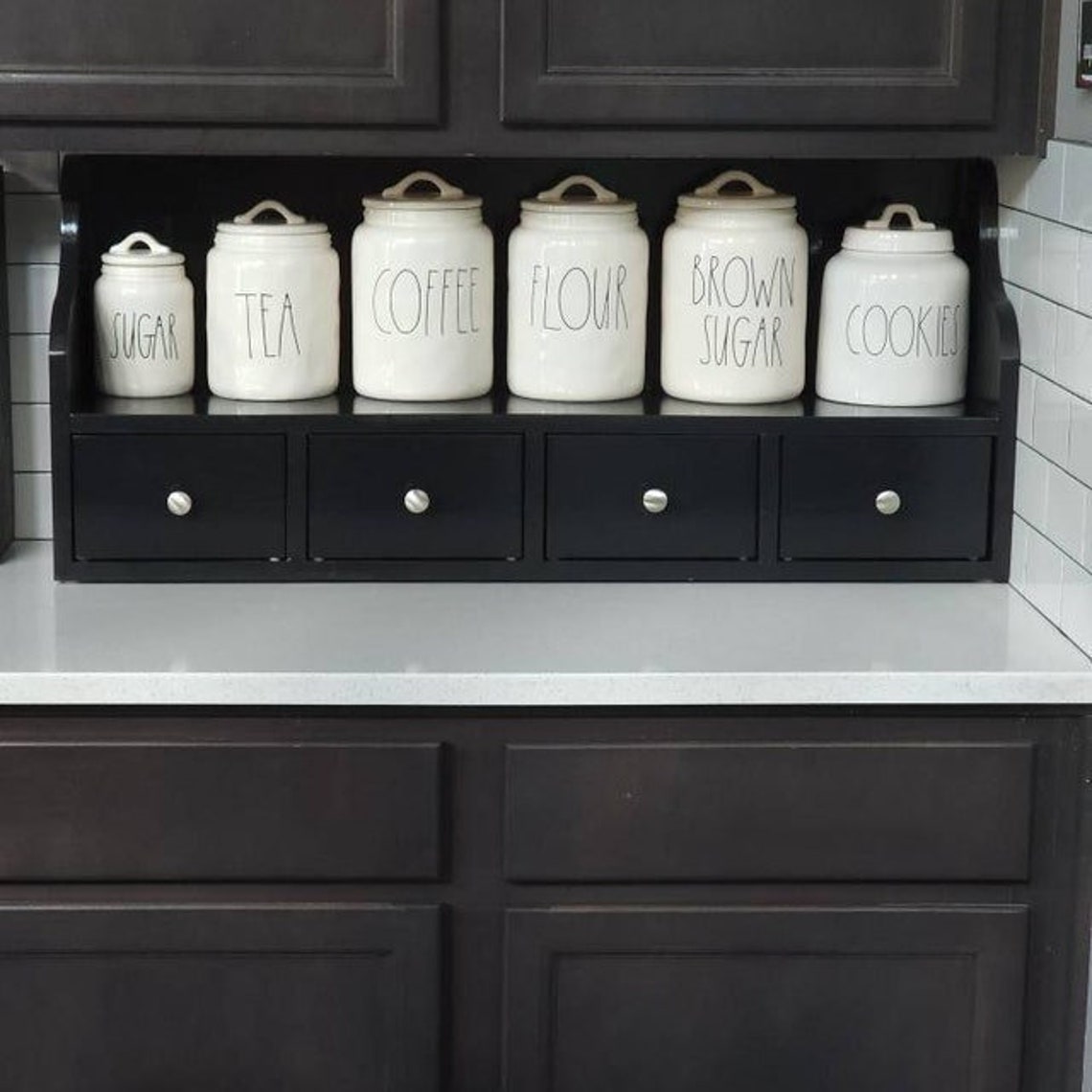 Container Storage Kitchen Counter Top Storage Shelf Spice - Etsy