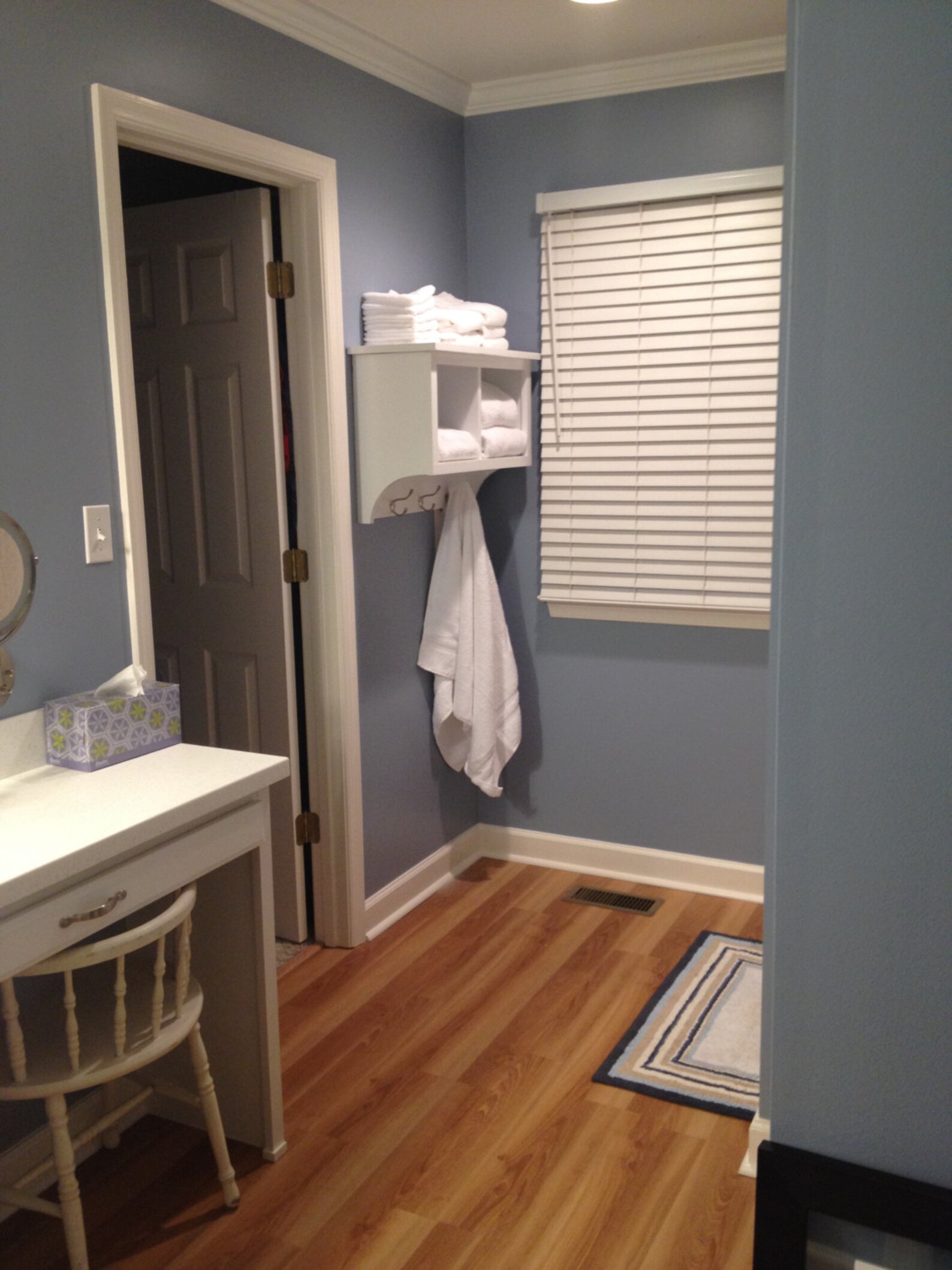 Gorgeous Bathroom Towel Storage Shelf With Towel Hooks Wall | Etsy