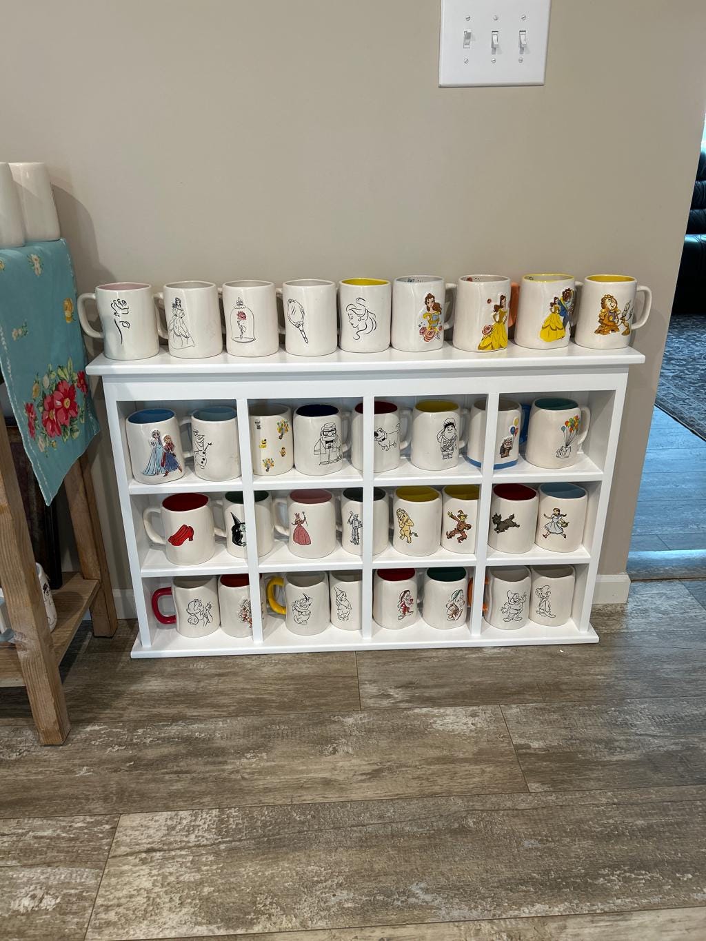 Coffee Mug Display Shelf: Tea Cup Saucer Rack, Kitchen Decor - Etsy