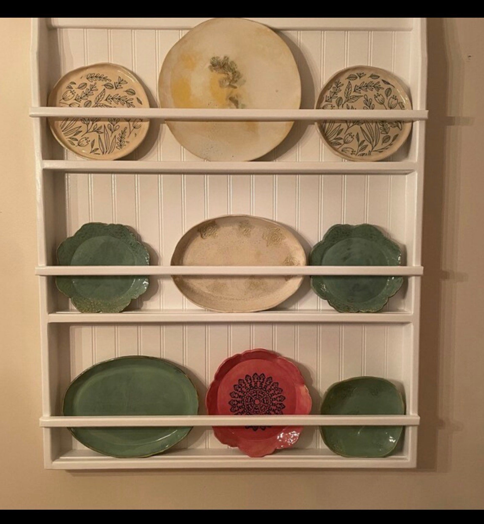 Plate Rack Wall Hanging Dishes Display Rack Plate and - Etsy