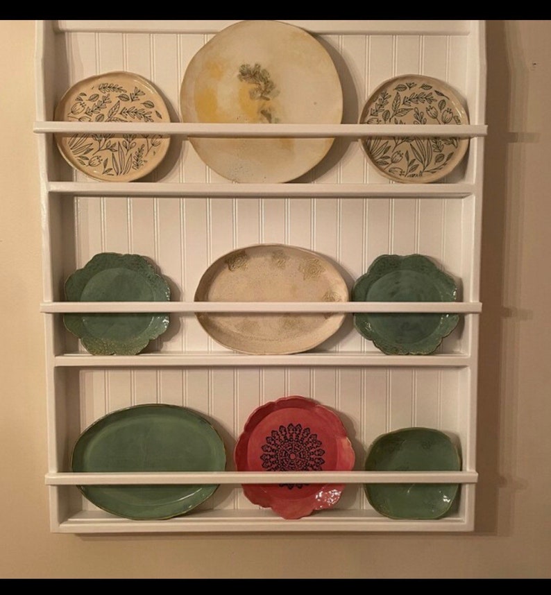 Plate Rack Wall Hanging Dishes Display Rack Plate and - Etsy