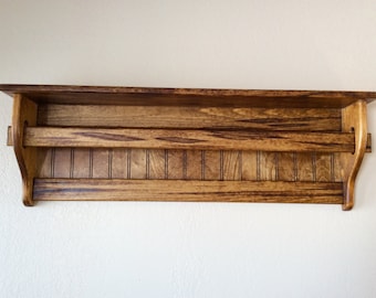 Wall Hanging Quilt Rack With Shelf | Etsy