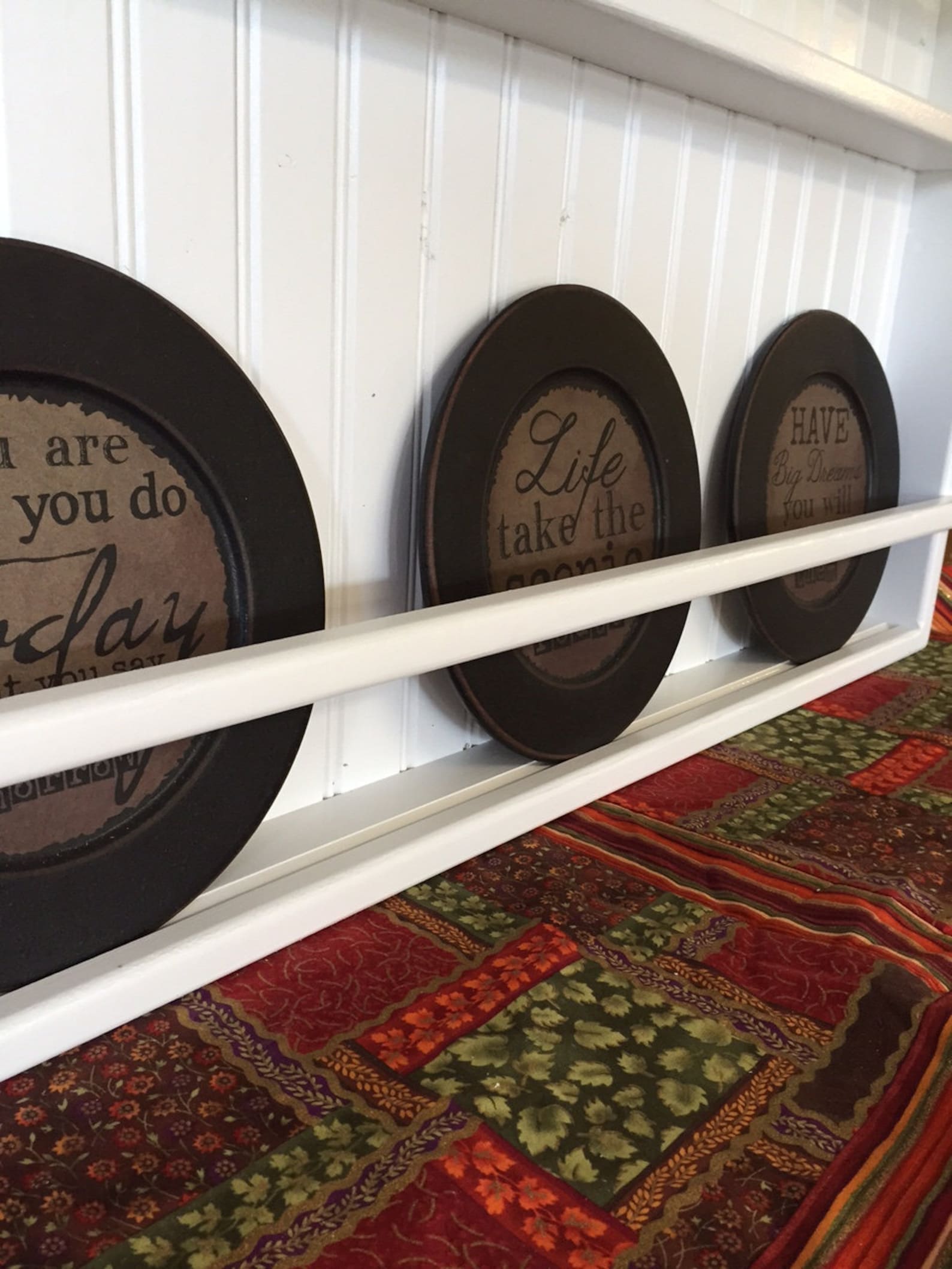 Plate Rack Wall Hanging Dishes Display Rack Plate and - Etsy