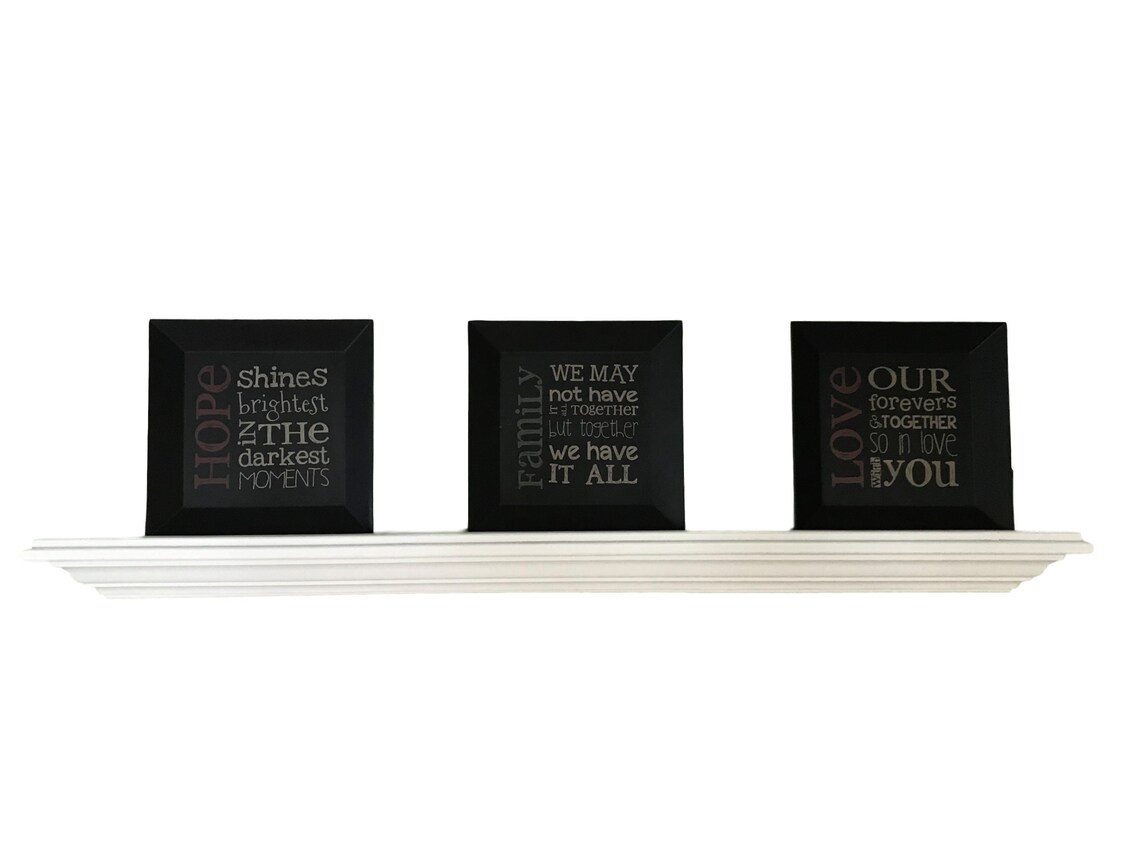 Floating Shelf Picture Rail Wood Wall Display Fireplace - Etsy