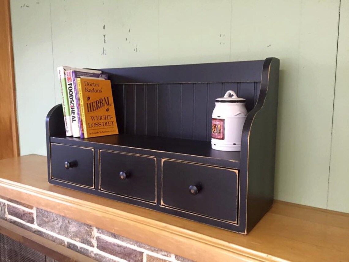 Cook Book Recipe Display Rack Counter Top Shelf Recipe Drawers - Etsy