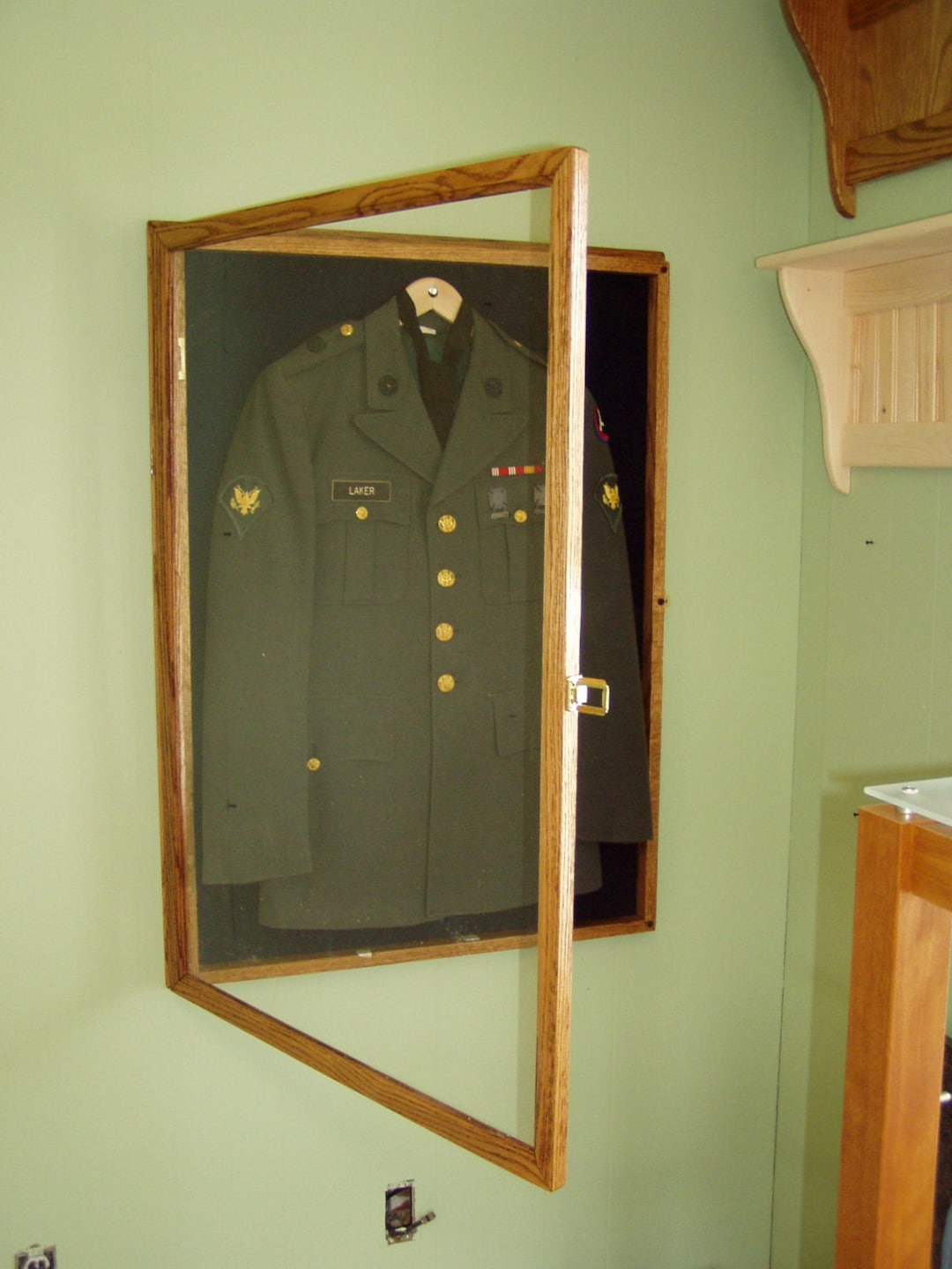 Military Uniform Display Case and Shadow Box and Collector Case Display ...