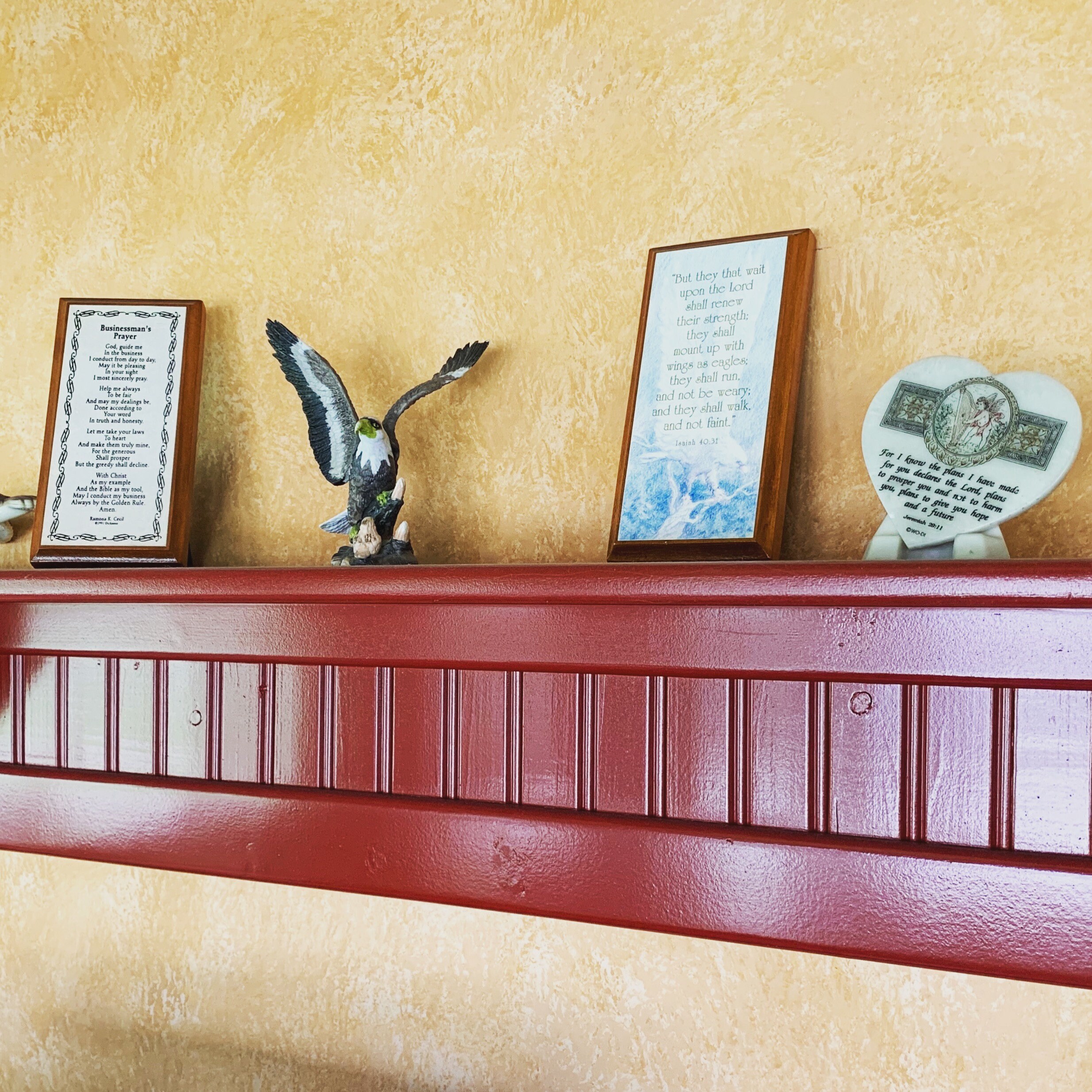 Country Wooden Display Wall Shelf - Appletree Woodcrafts LLC