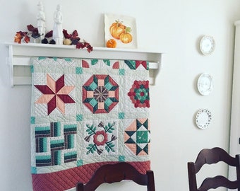Wall Hanging Quilt Rack With Shelf | Etsy