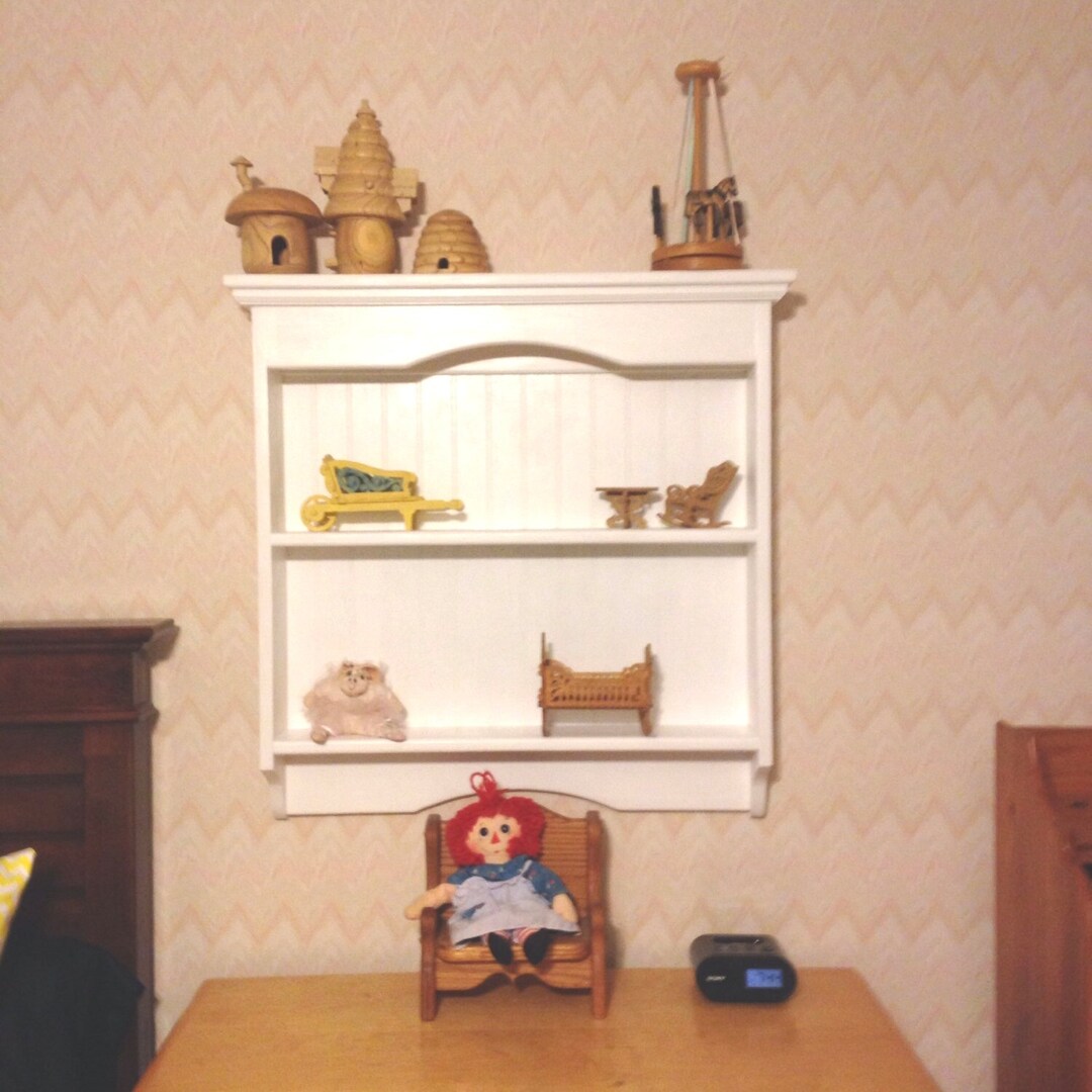 Pine Wood Knick Knack Shelf: Unfinished Wall Hanging Display - Etsy