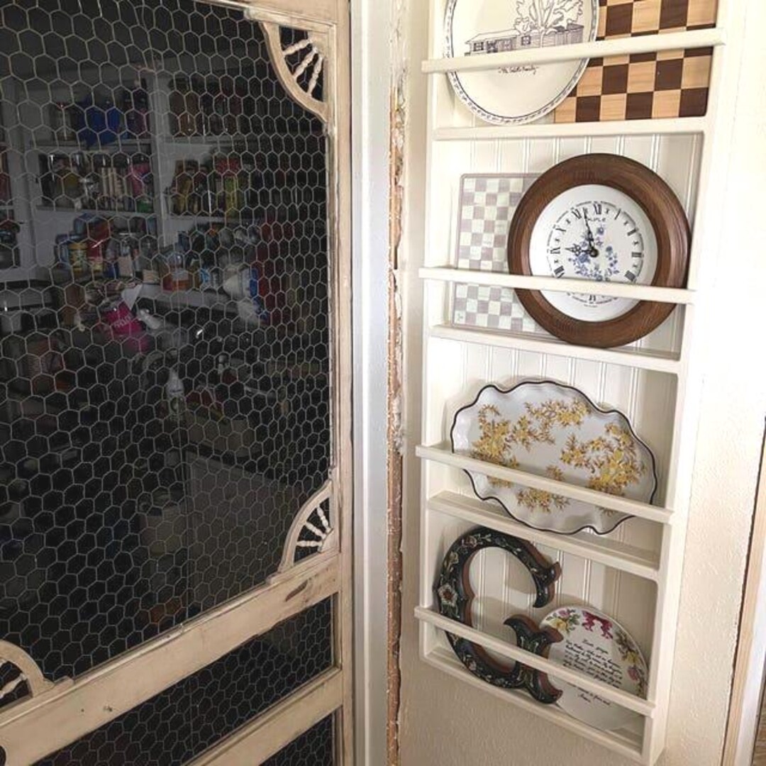 Wall Plate Rack , Dish Display Shelf - Etsy