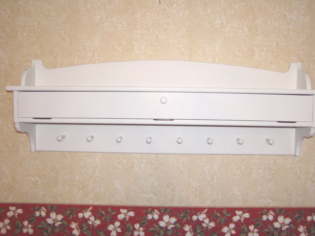 48 Pine Coat Rack, Glove and Hat Storage, Display Shelf, Beautiful ...