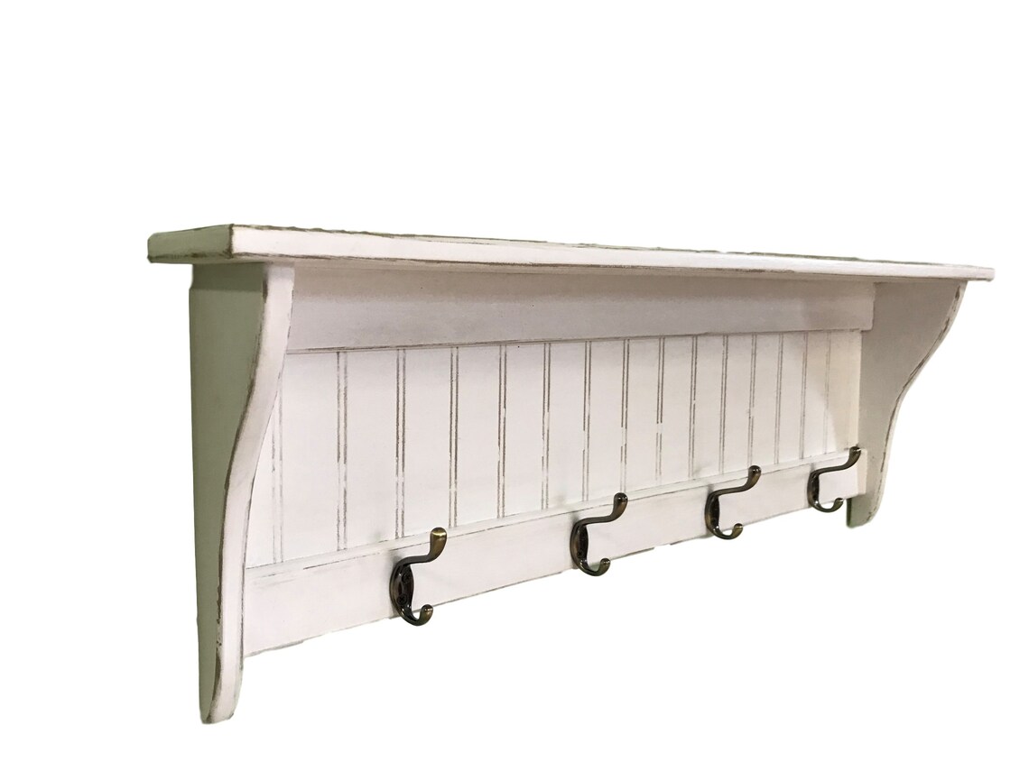 Primtive Wood Coat Rack Wall Hanging Rustic Rack 36 Wide - Etsy