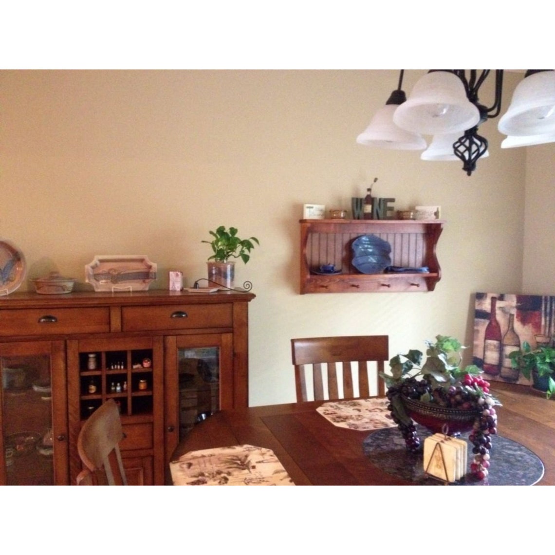 Custom Wood Wall Plate Rack / Plate Stand / Plate Rack Shelf / - Etsy