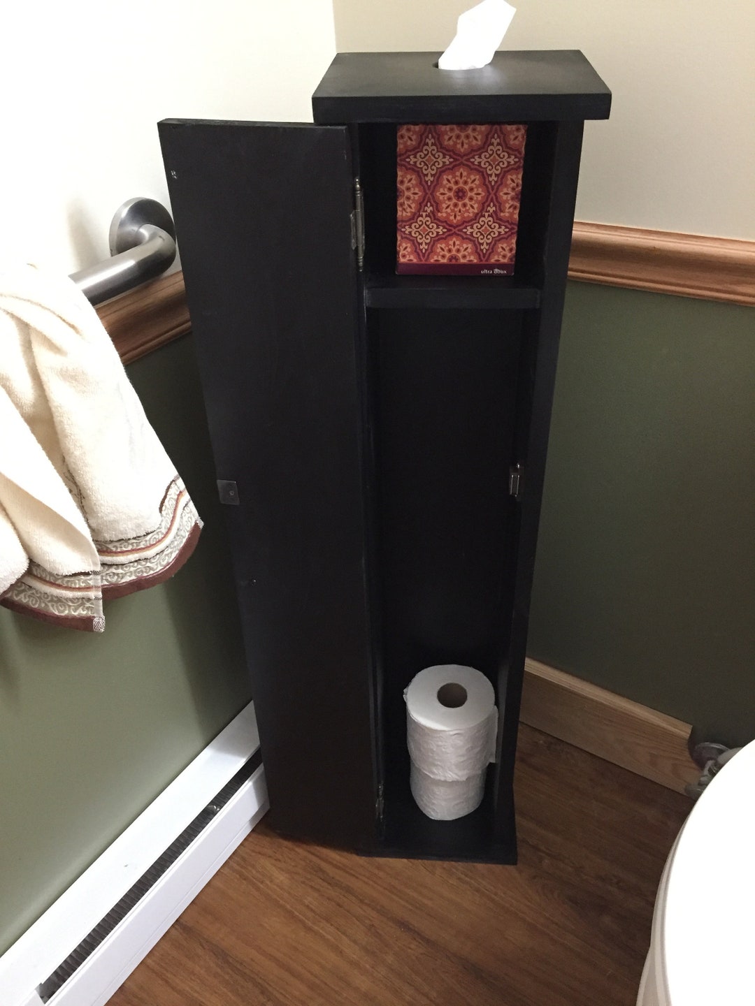 Tissue Box Cover With Toilet Paper Storage , Tissue Holder , Tissue Box ...