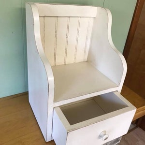 Recipe Card Holder Box and Cookbook Bookshelf One Drawer Counter Top ...