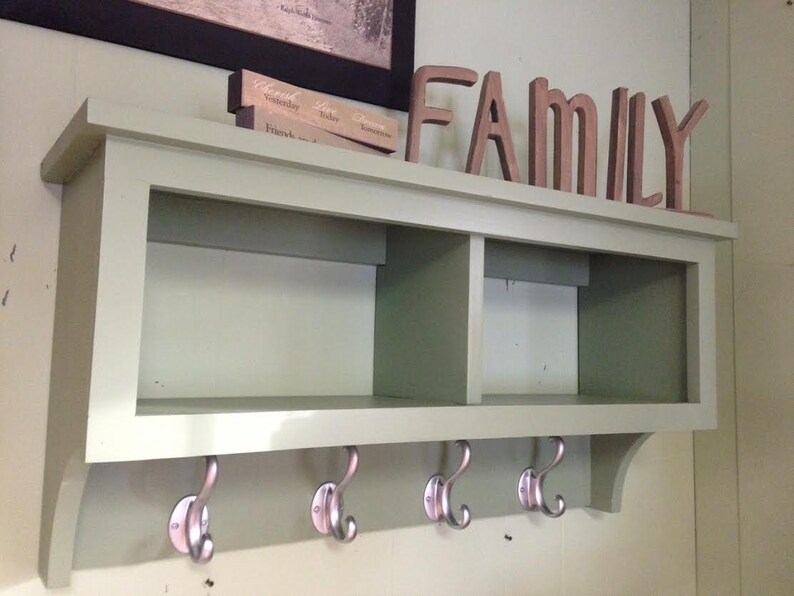 Gorgeous 2 Cubby Wall Shelf Country Shelf Basket Storage - Etsy