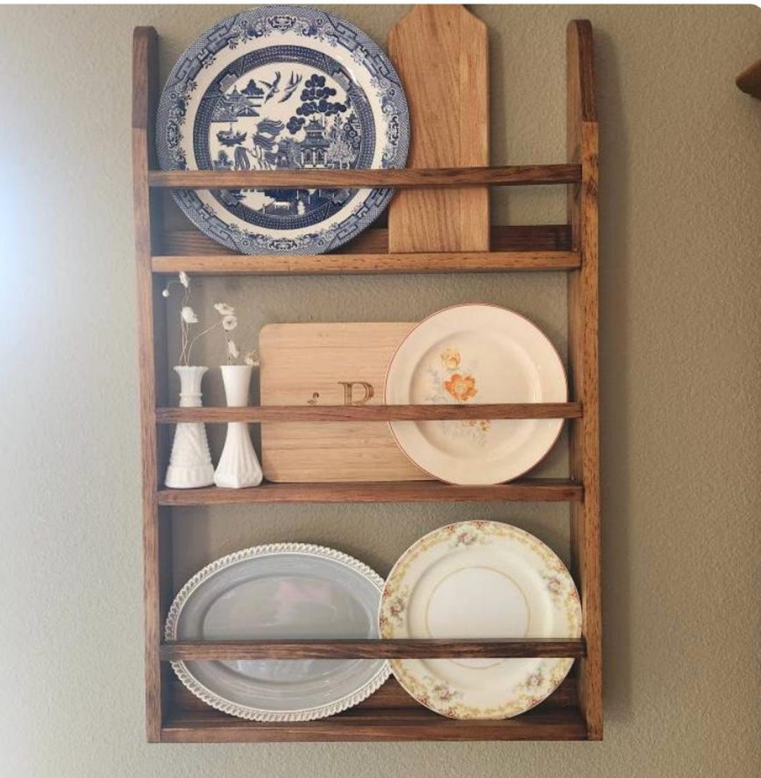 Wall Hanging Dish Rack, Plate Display - Etsy