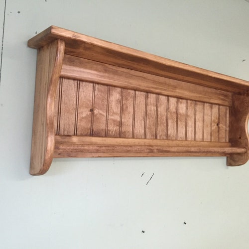 Wall Quilt Rack Blanket Shelf Towel Rack With Shelf White - Etsy