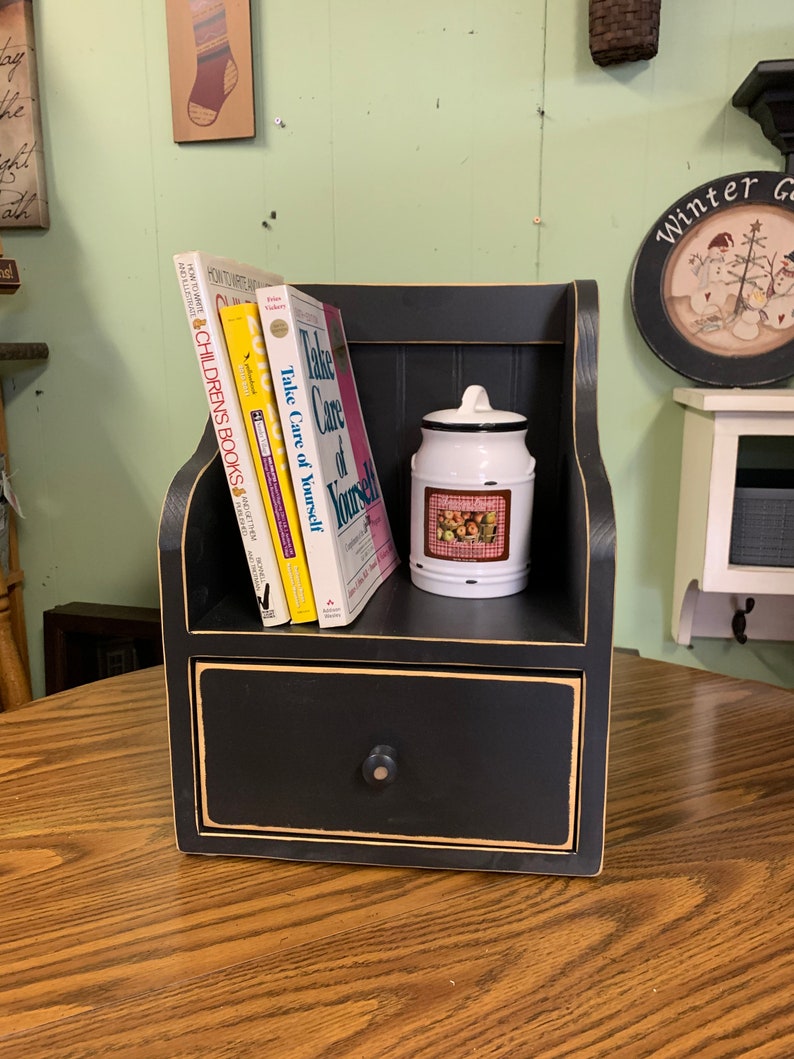 Recipe Box Cookbook Shelf Coffee Bar - Etsy