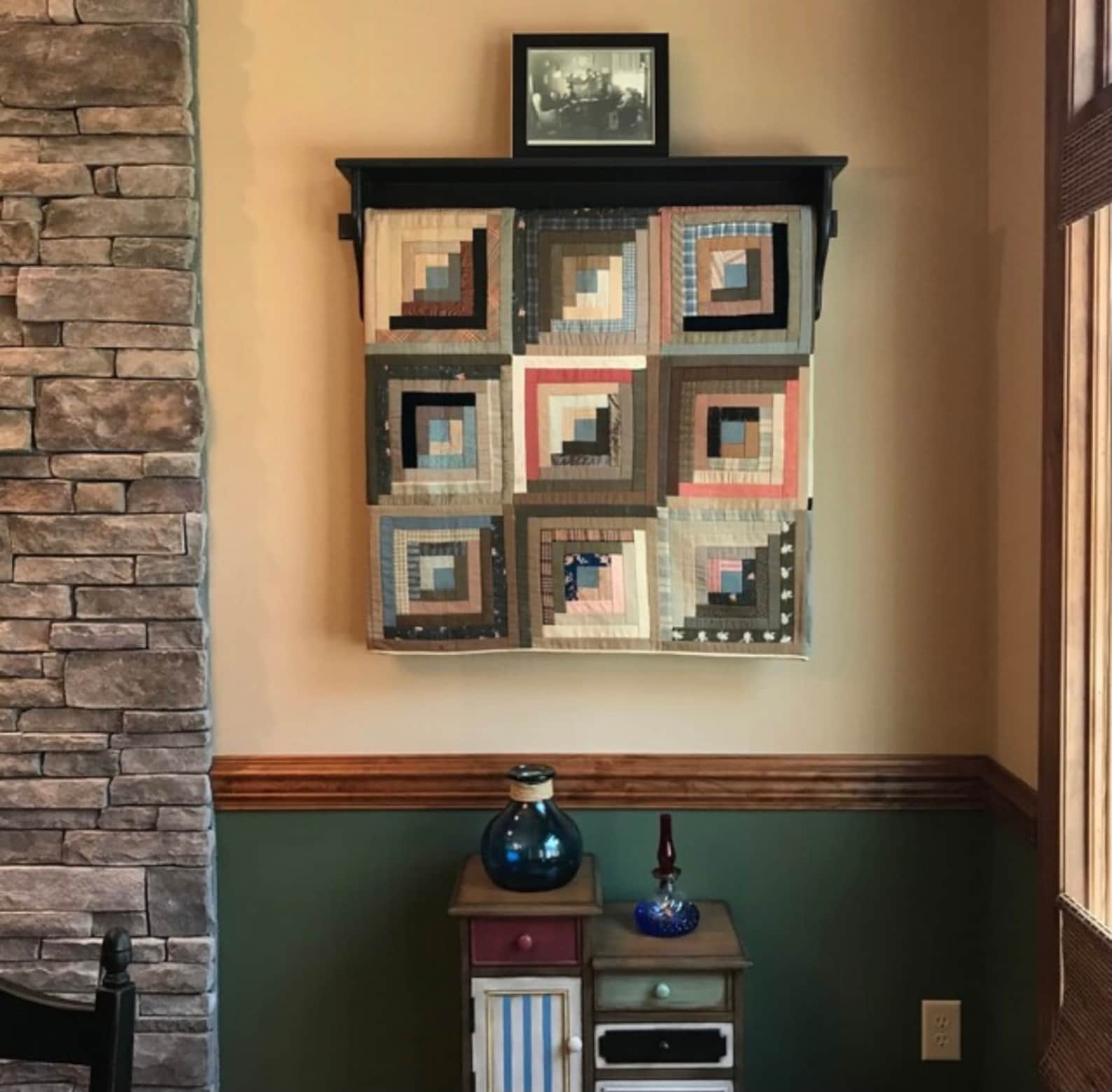 Quilt Rack Wall Shelf Bedroom Wall Hanging Furniture Wall - Etsy