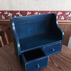 Cook Book Recipe Display Rack Counter Top Shelf Recipe Drawers Country ...