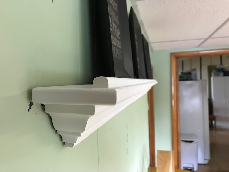 Floating Shelf Picture Rail Wood Wall Display Fireplace - Etsy