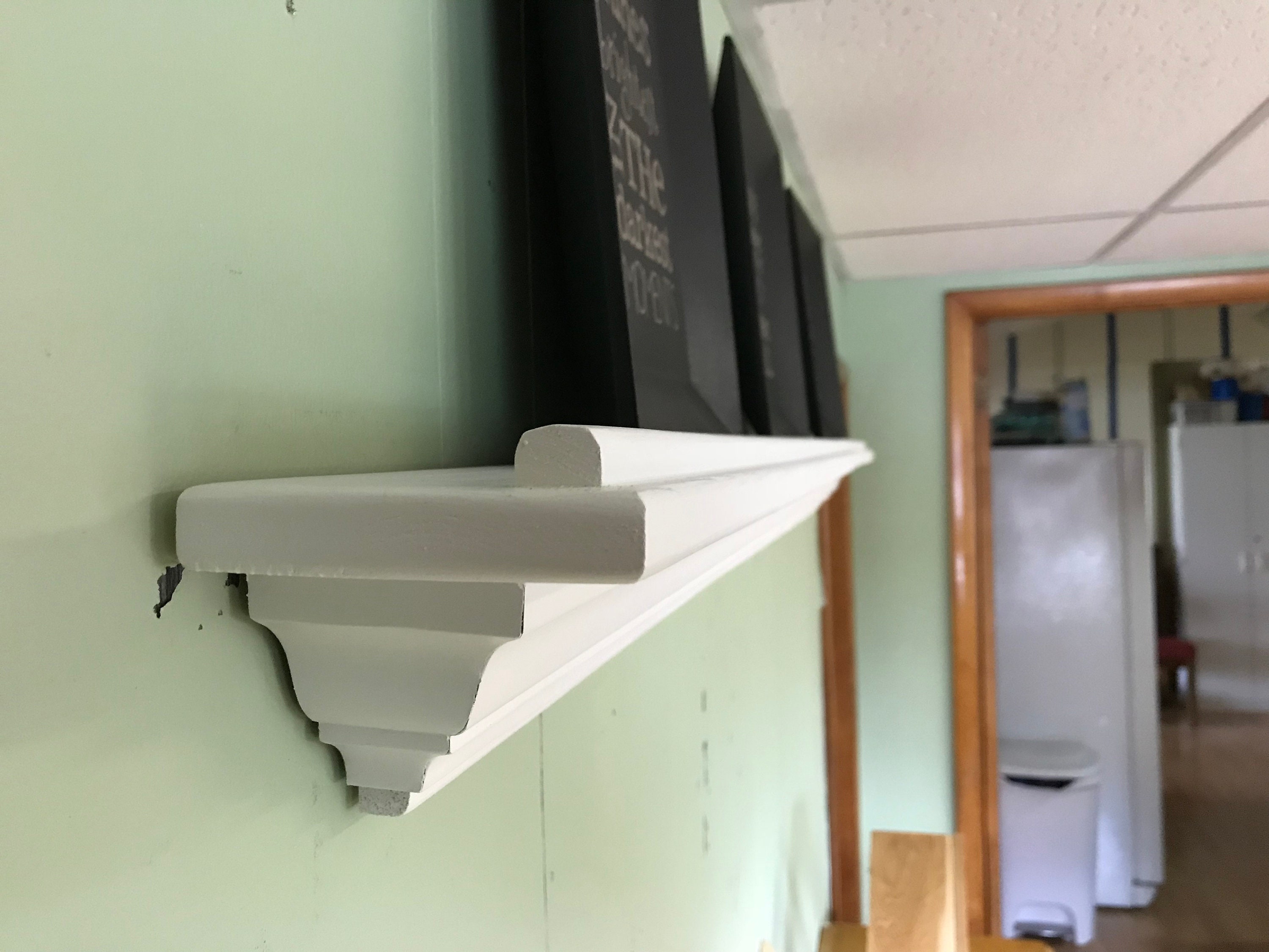 Floating Shelf Picture Rail Wood Wall Display Fireplace | Etsy