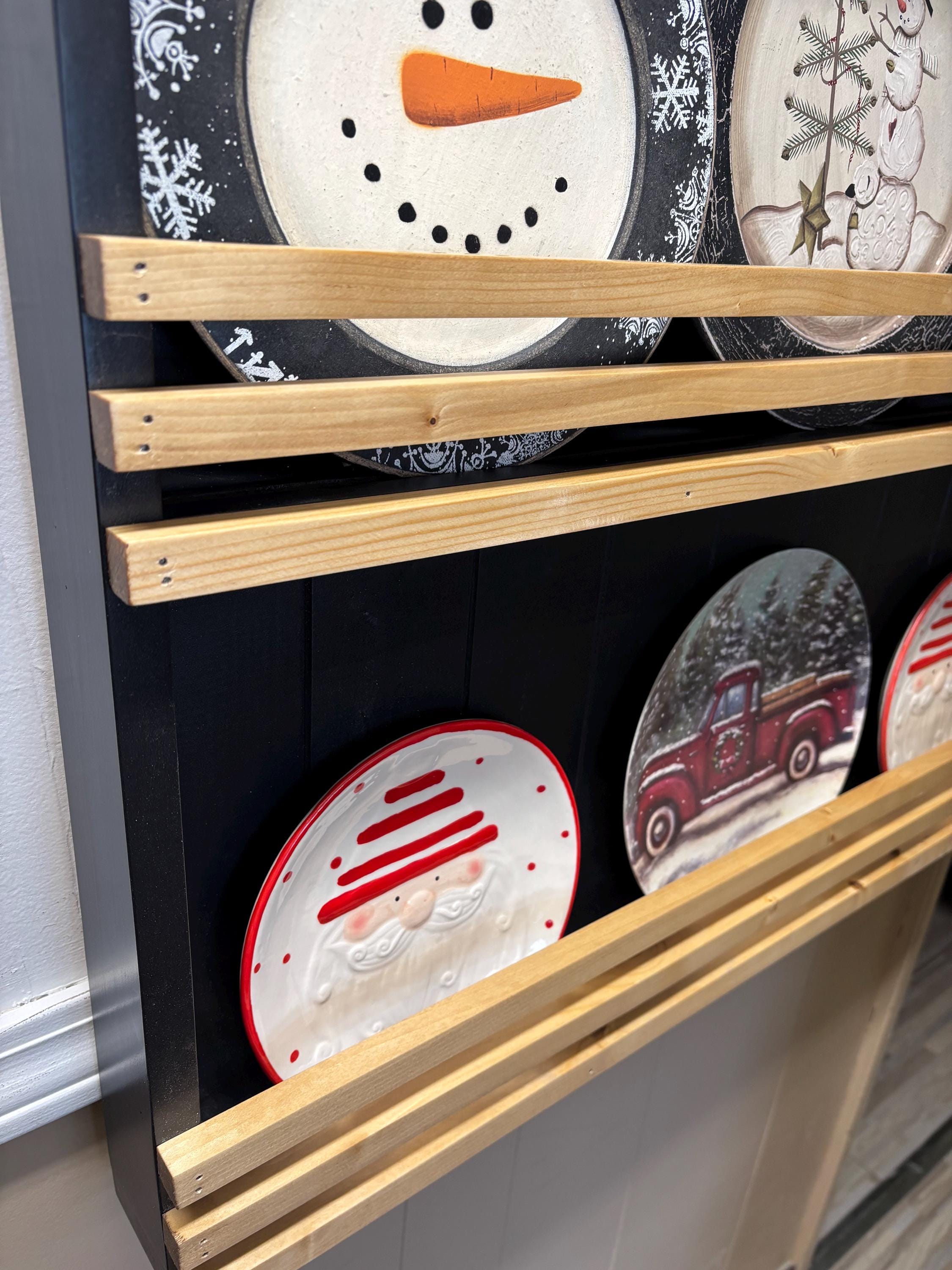 Modern Plate Rack, Large Wall Hanging Plate Display - Etsy