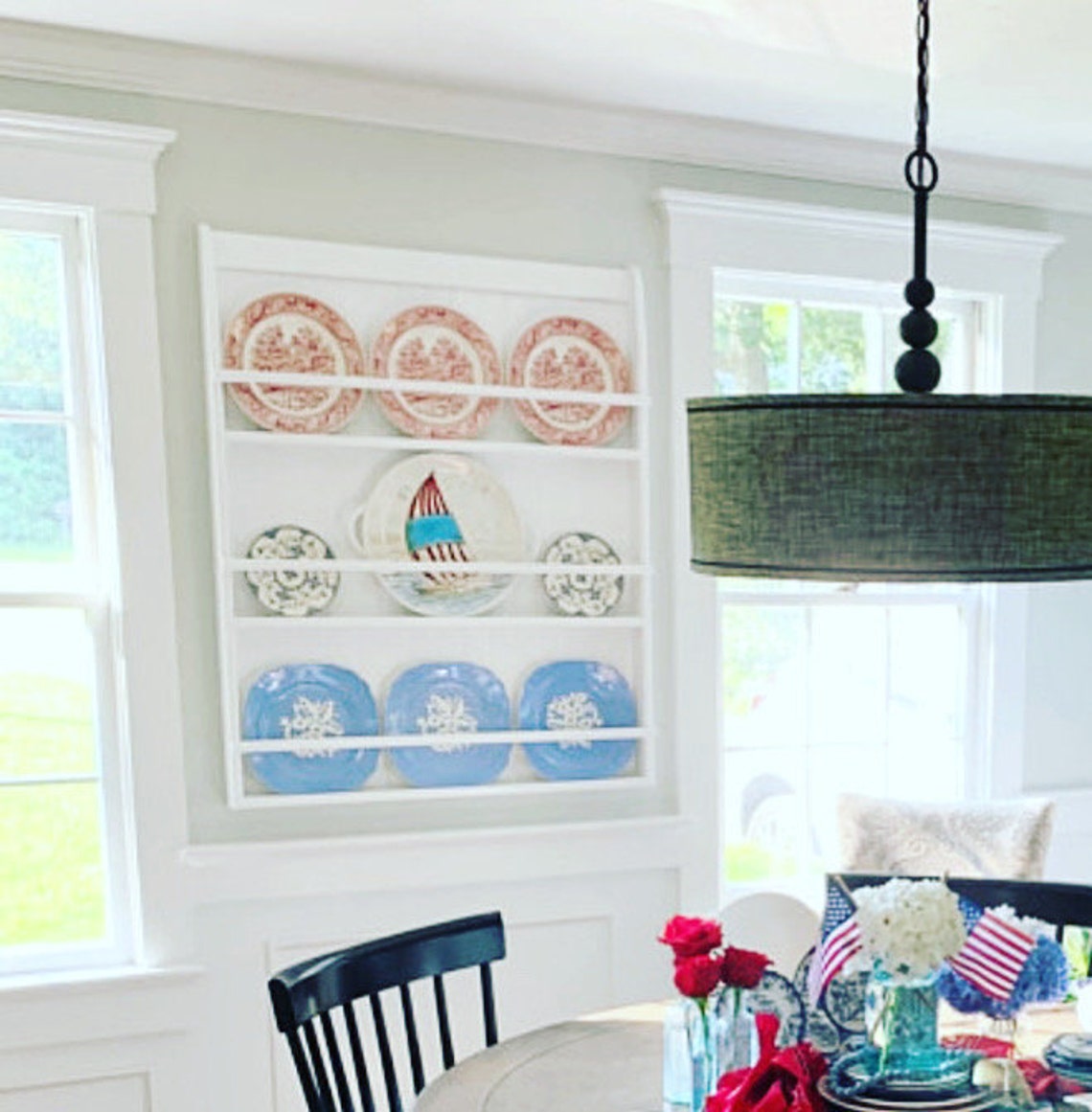 Plate Rack Wall Hanging Dishes Display Rack Plate and - Etsy