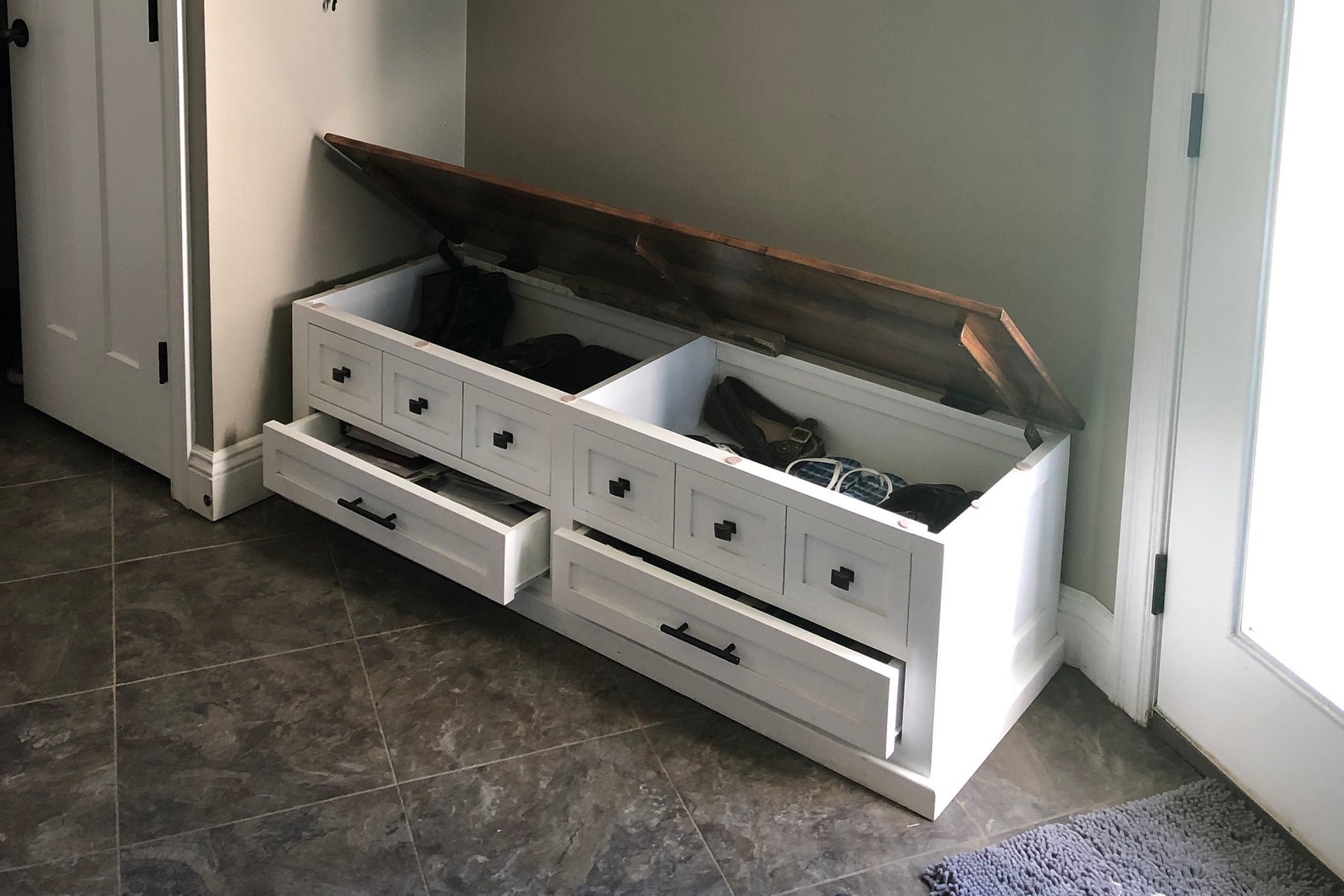 Stunning Mudroom Bench Shoe Storage Bench Entryway Bench - Etsy