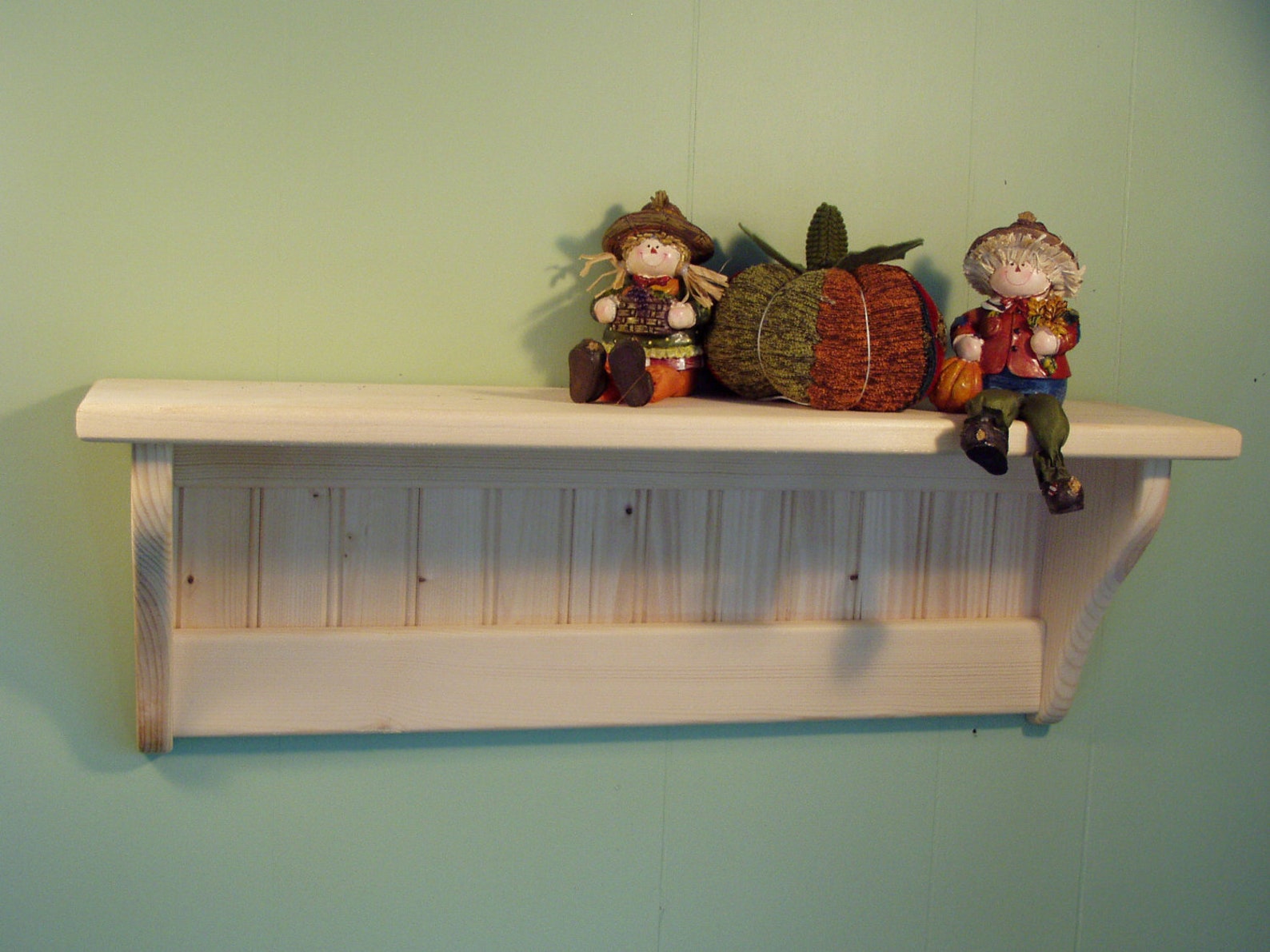 Wood Wall Shelf Hanging Display Rack Pine 30 Wide - Etsy