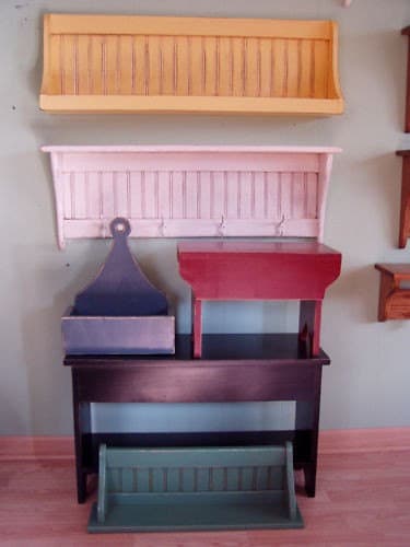Cook Book Recipe Display Rack Counter Top Shelf Recipe Drawers Country ...