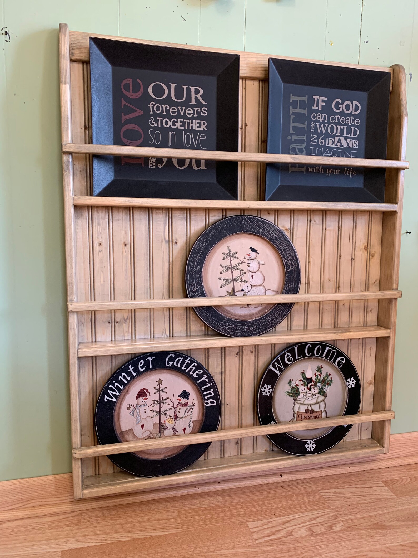 Charming Plate Rack Hanging Bookshelf Charging Station | Etsy
