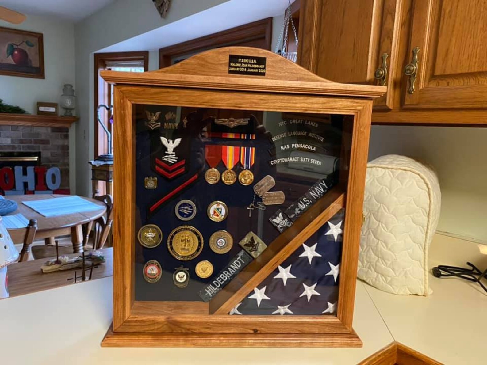 Flag Case With Awards Display Free Standing or Wall Mount - Etsy