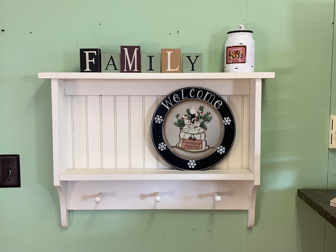 Traditional Pine Plate Rack Holder Wall Rack Display Shelf - Etsy