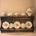 Wood Hanging Plate Rack and Primitive Country Shelf Kitchen Wall ...