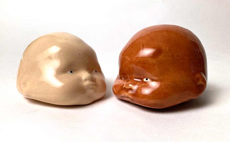 Baby Puddin' Heads Ceramic Salt and Pepper Shakers - Etsy