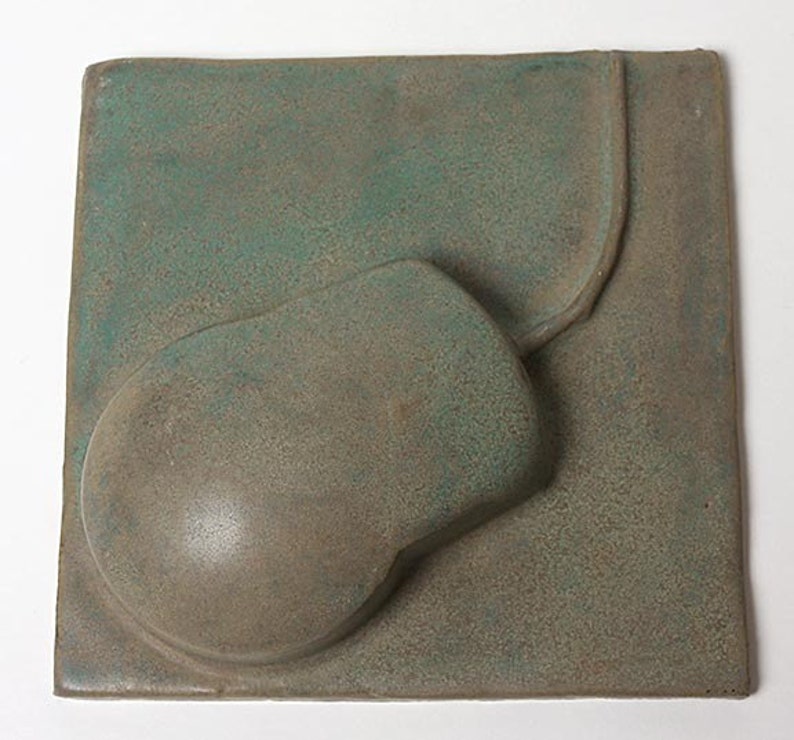 Ceramic Stoneware Tile 5 Inch Green Computer Mouse Unique - Etsy